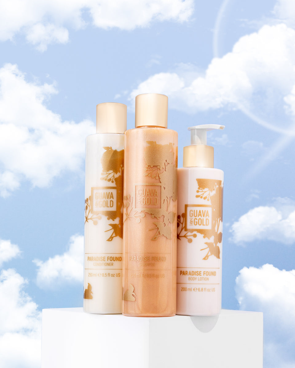 Paradise Found Hair & Skin Bundle – Guava & Gold