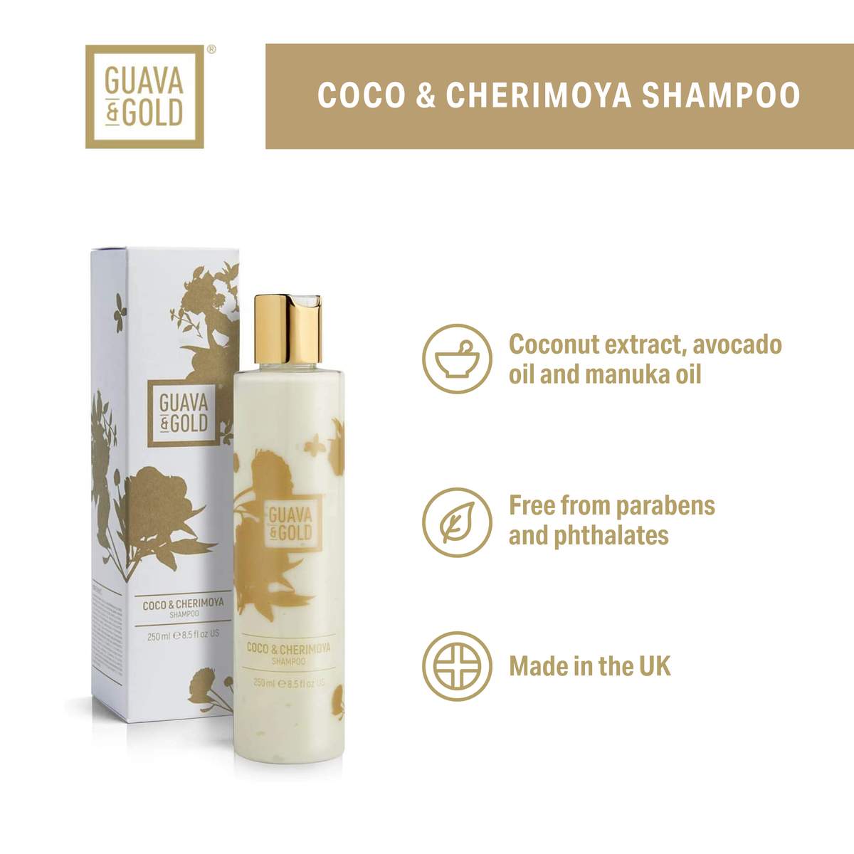 CoCo & Cherimoya Shampoo | Guava and Gold – Guava & Gold